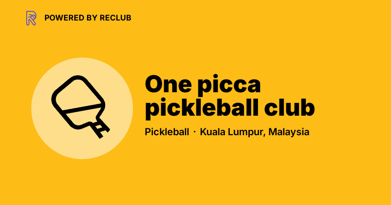 One picca pickleball club - Reclub