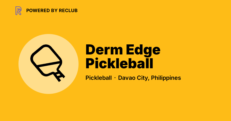 Derm Edge Pickleball - Reclub