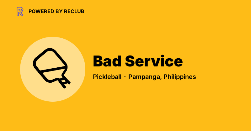 Bad Service - Reclub