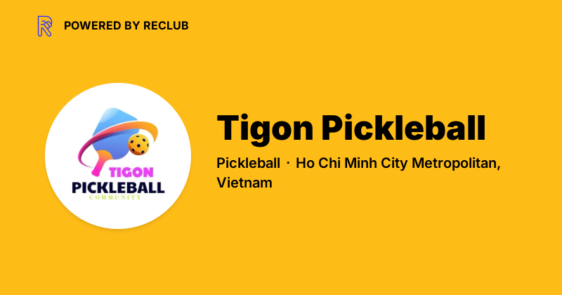Tigon Pickleball - Reclub