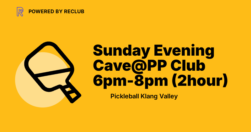 Sunday Evening Cave@PP Club 6pm-8pm (2hour) - Reclub