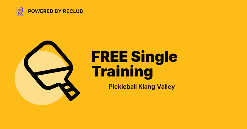 FREE Single Training - Reclub